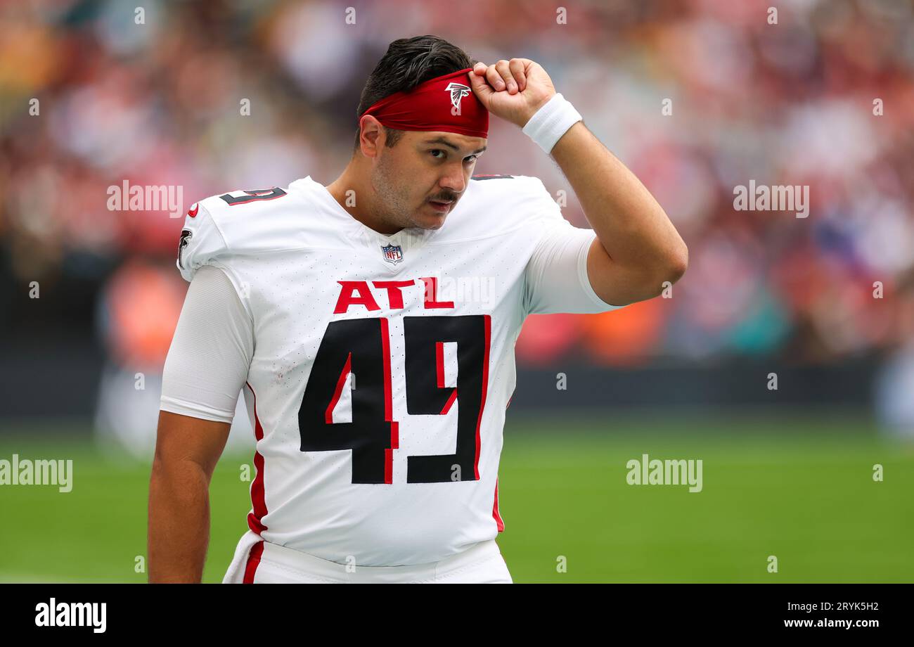 Atlanta Falcons’ Liam McCullough during the NFL International match at ...