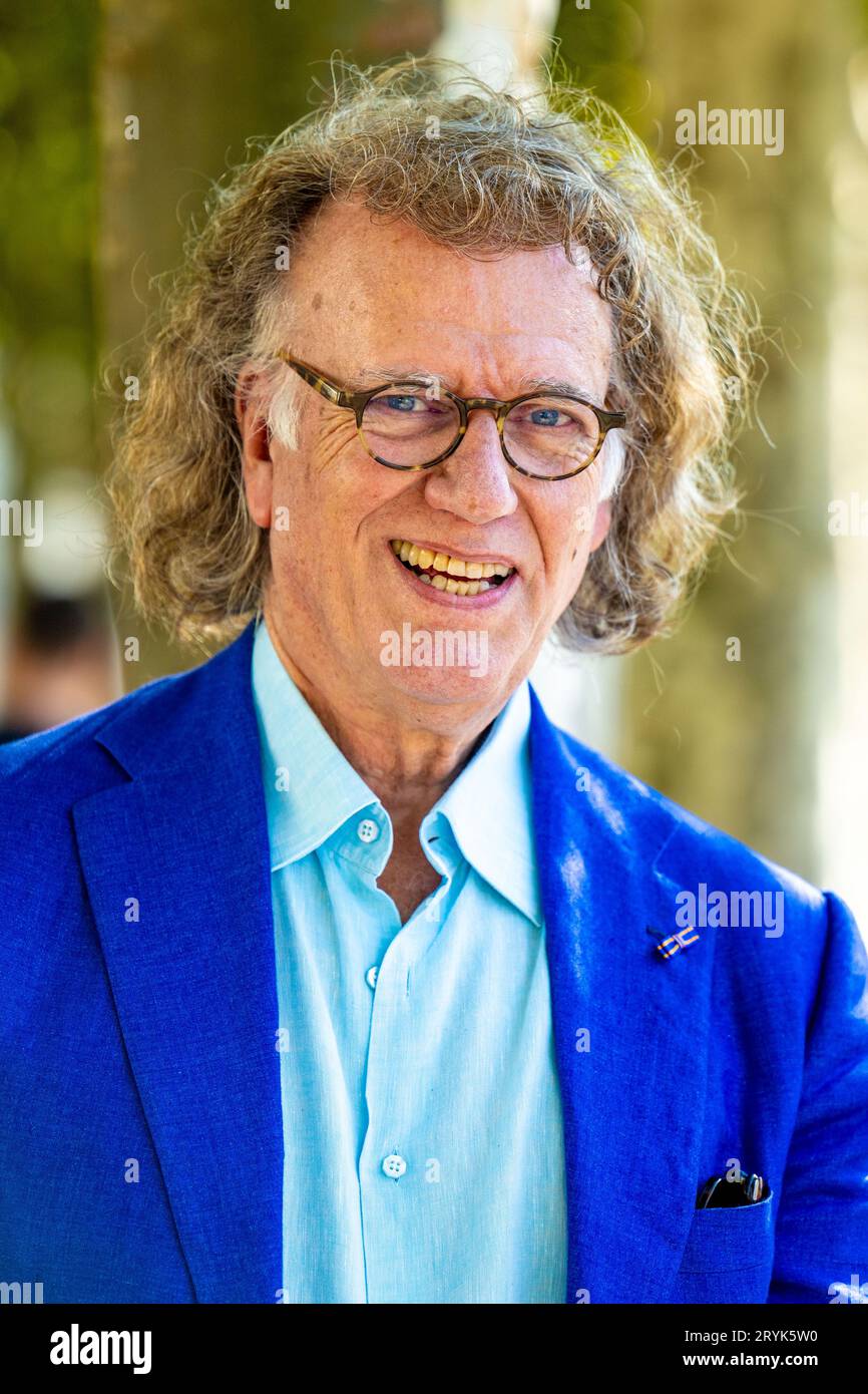 Maastricht, The Netherlands. 01st Oct, 2023. Andre Rieu is surprised on ...