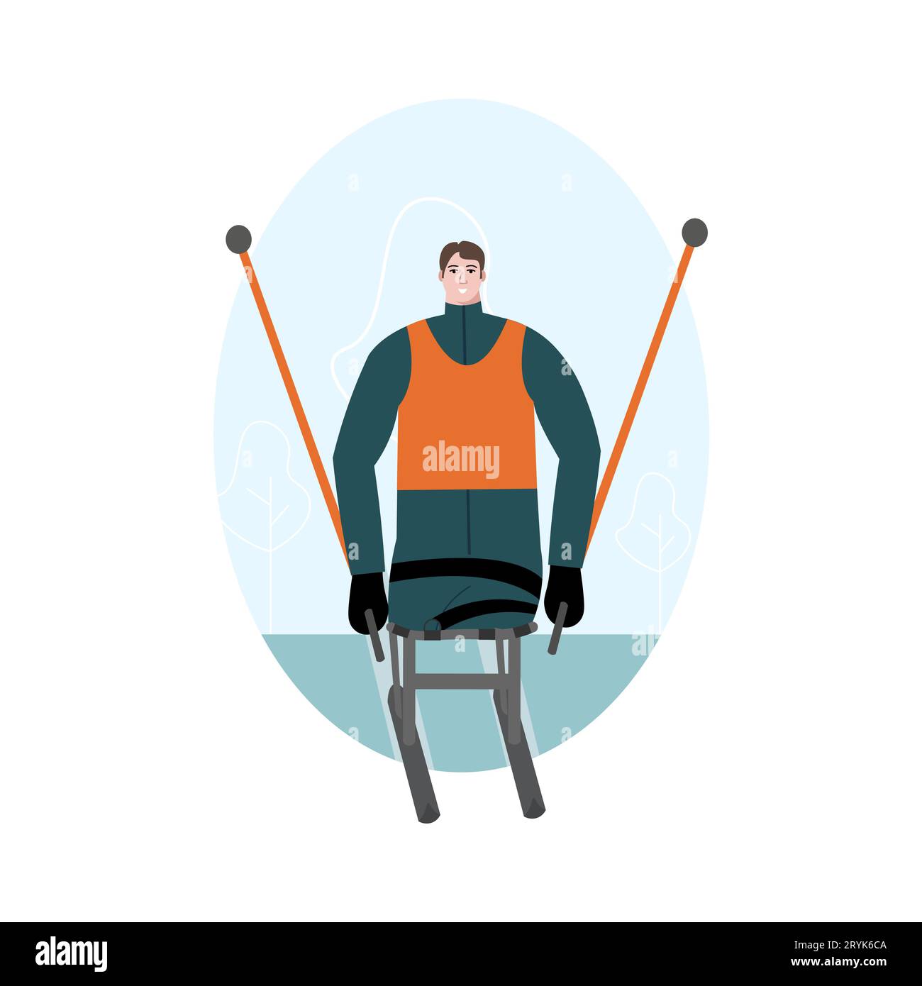 Three december world day of disabled people vector logo design.Man ...