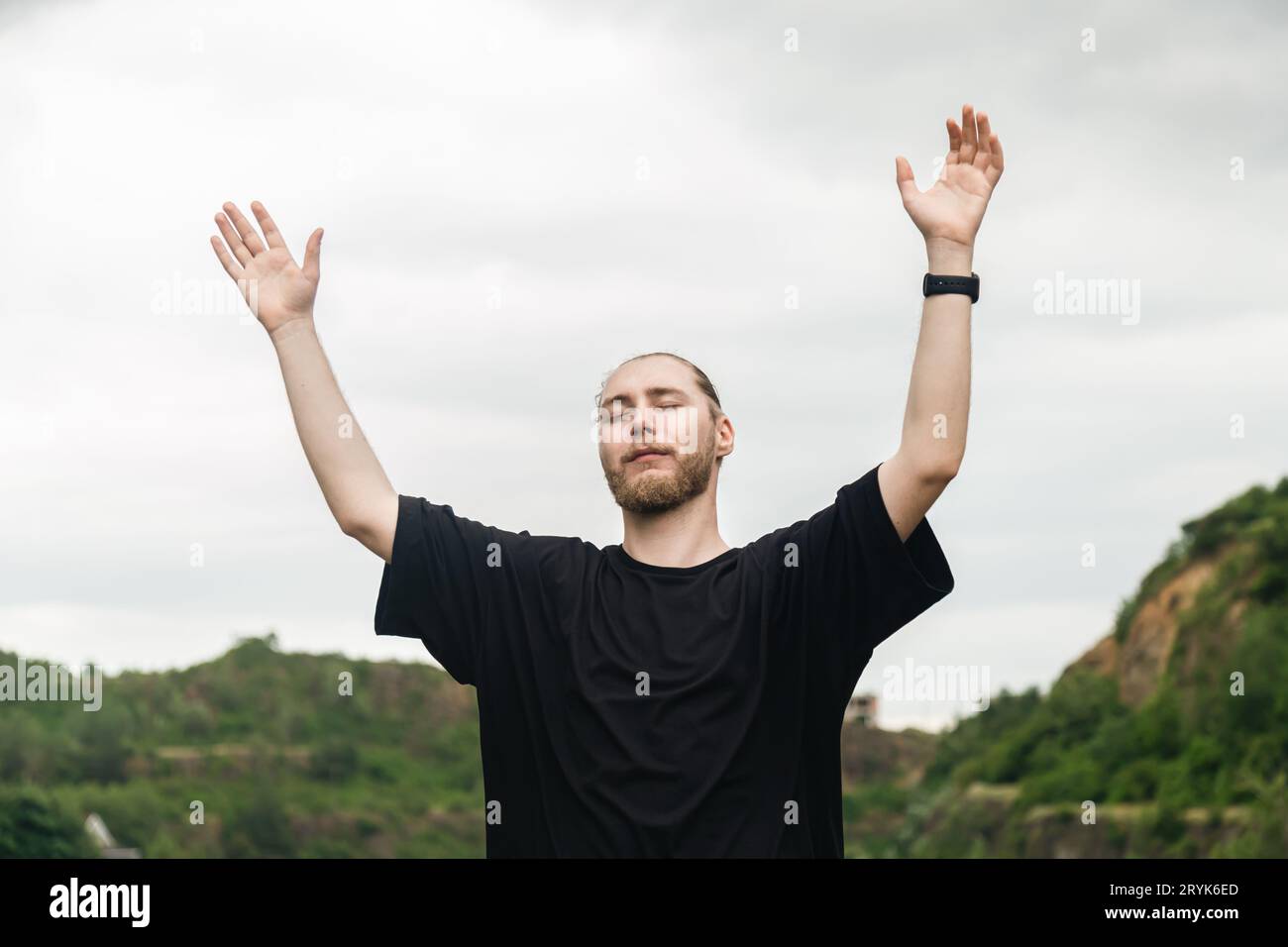 Man thanks god hi-res stock photography and images - Alamy
