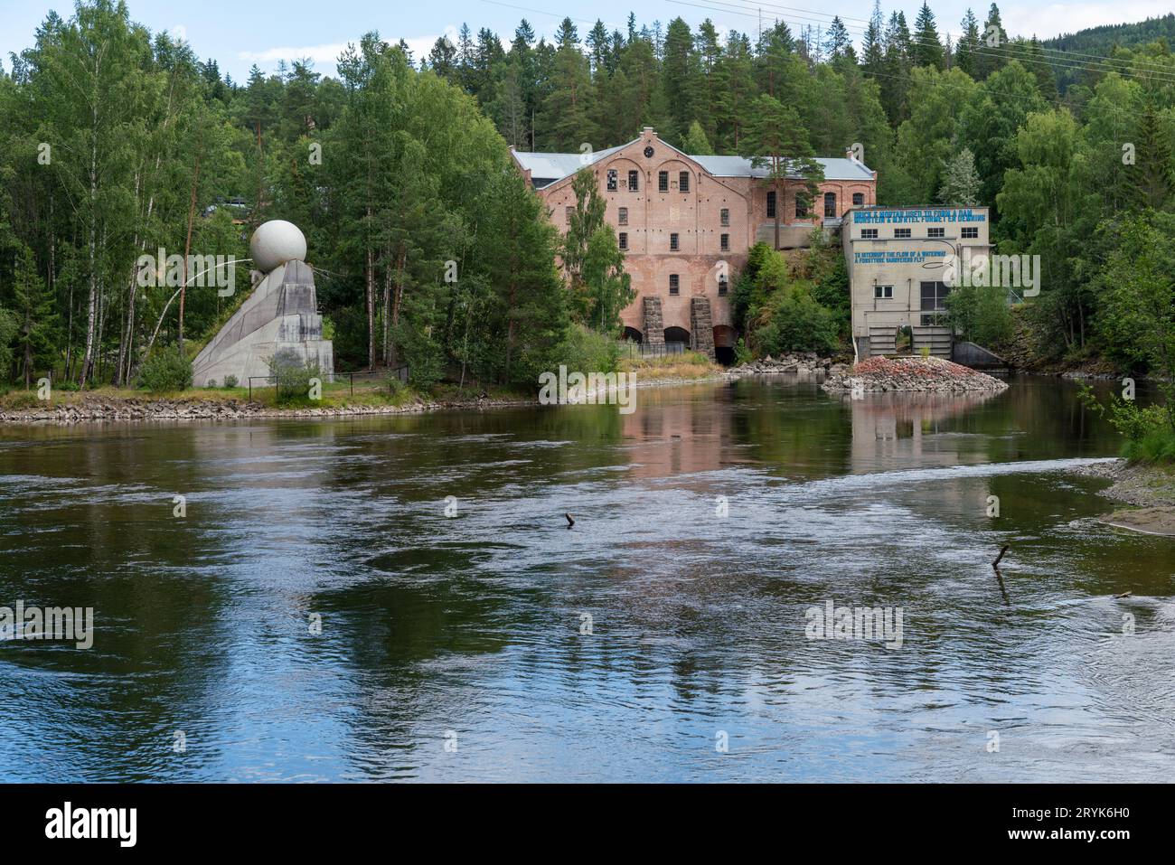 Historic pulp mill at Kistefoss Museum Jevnaker, Norway Stock Photo - Alamy