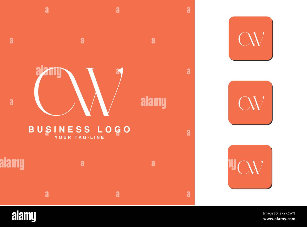CW, WC, Abstract Letters Logo Monogram Stock Vector Image & Art - Alamy