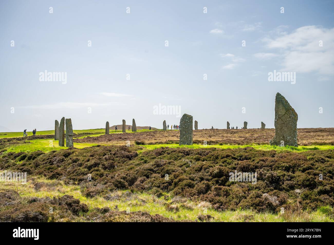Ring von Brodgar, Orkney Islands, stone circle, Scotland Stock Photo ...