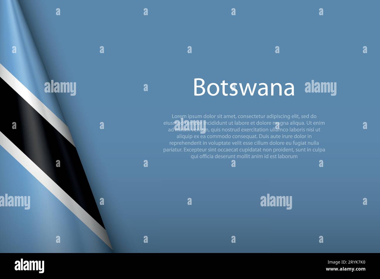 3d national flag Botswana isolated on background with copyspace Stock Vector Image & Art - Alamy