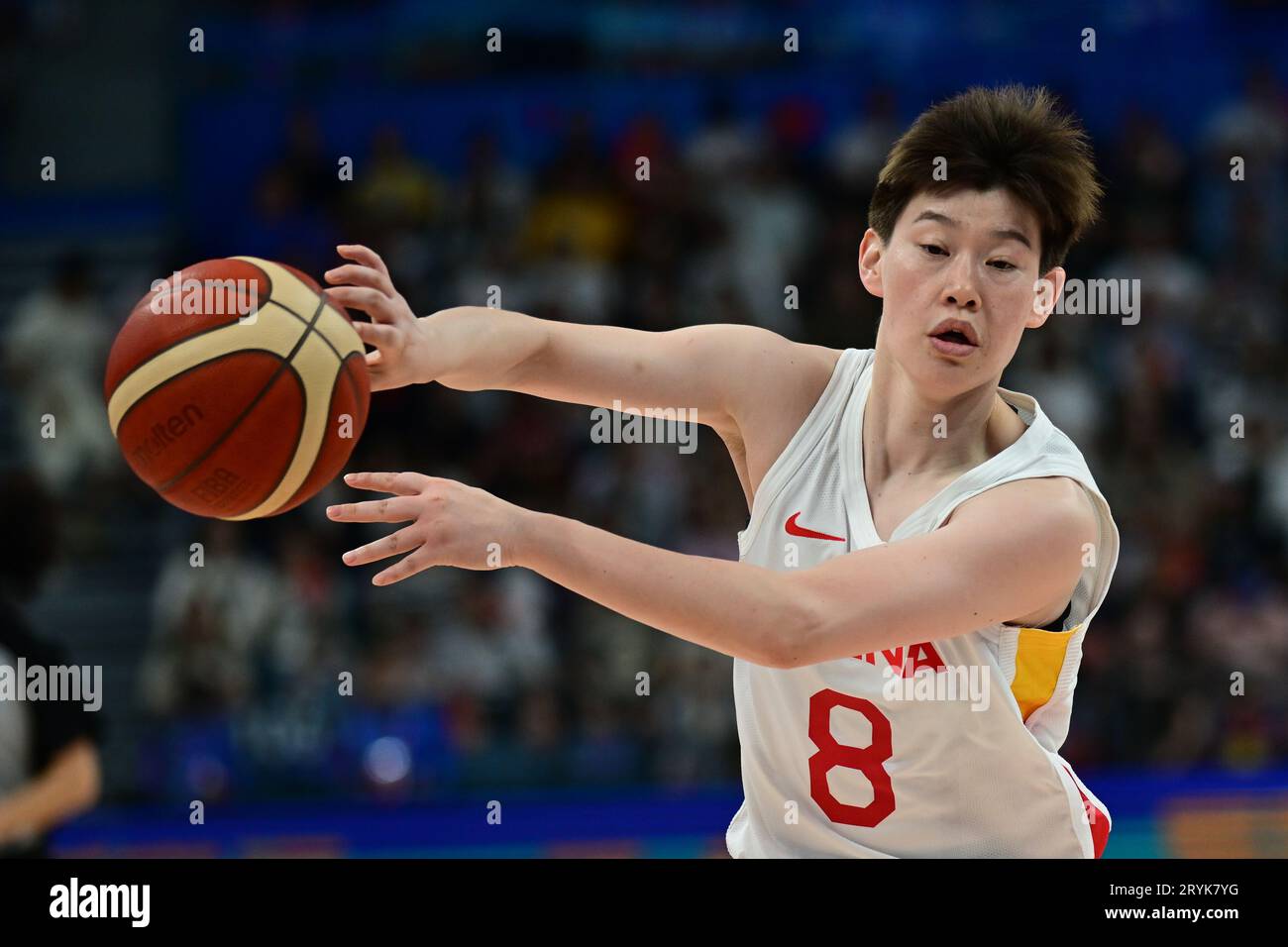 Hangzhou, China. 01st Oct, 2023. Weina Jin of China women basketball ...