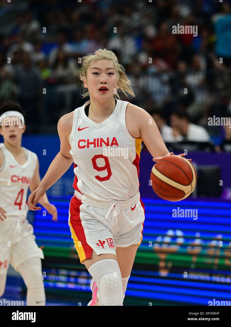 Hangzhou, China. 01st Oct, 2023. Li Meng of China women basketball team seen in action during ...