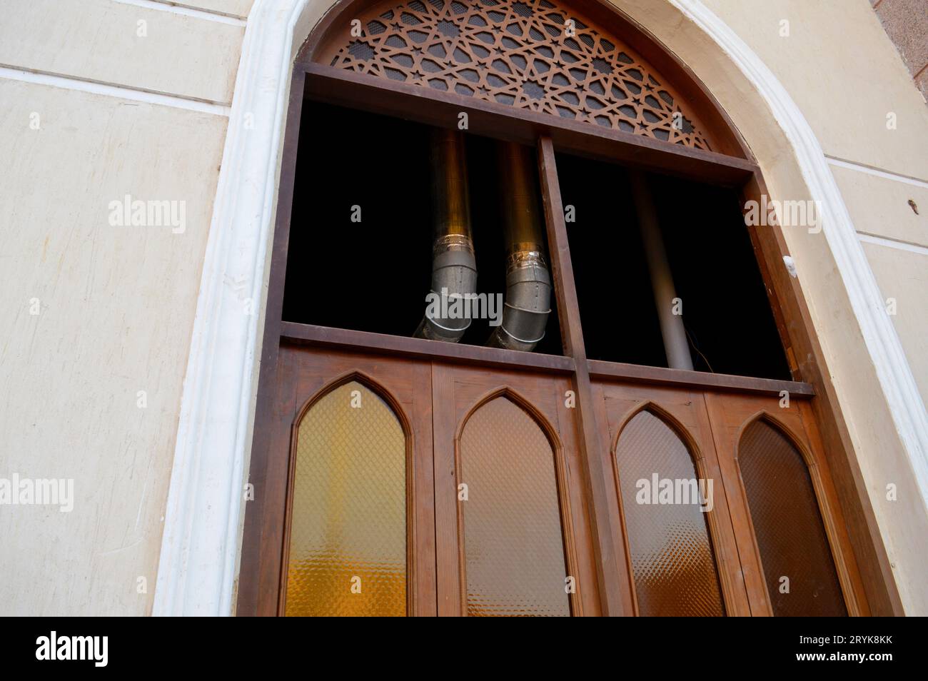The aeration system in the area of bathrooms and ablution wudu area ...