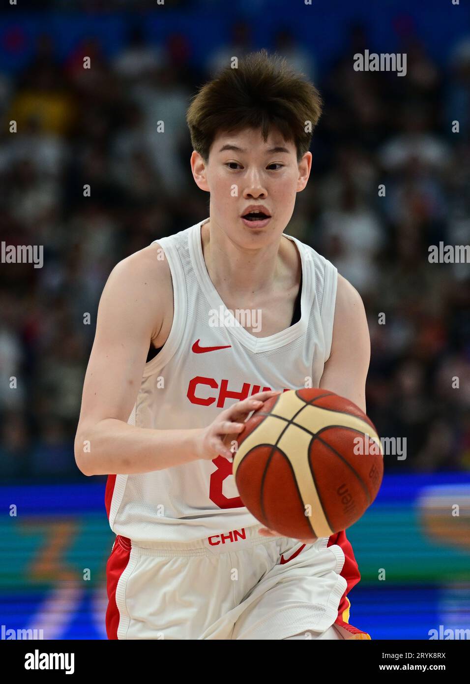 Hangzhou, China. 01st Oct, 2023. Weina Jin of China women basketball ...