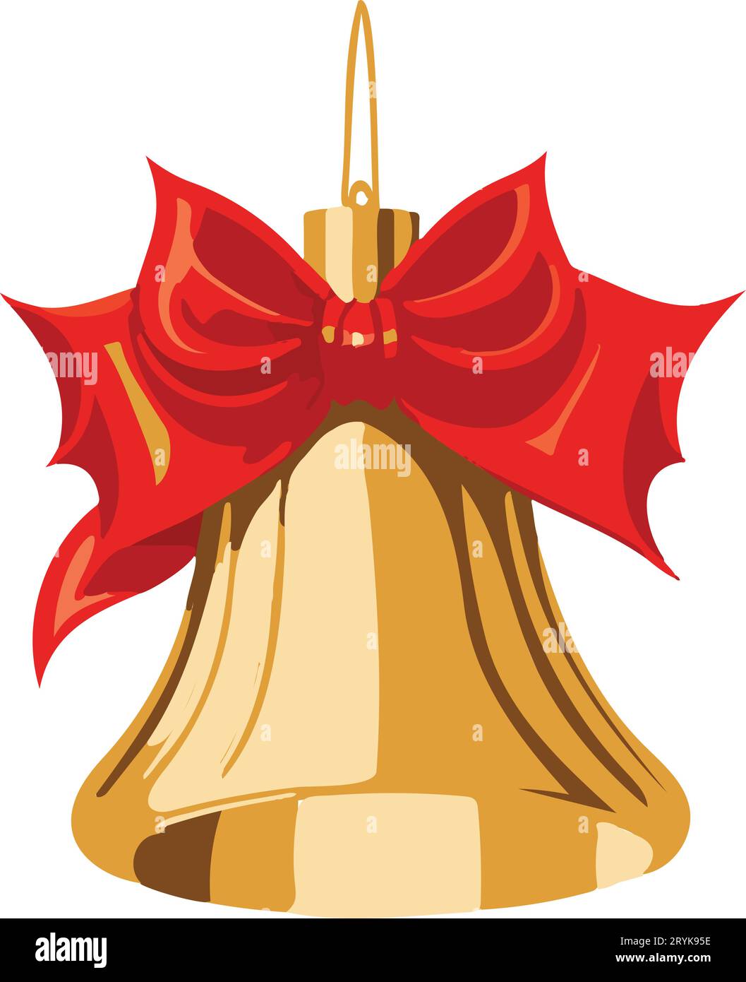 Christmas bell illustration Stock Vector Images - Alamy