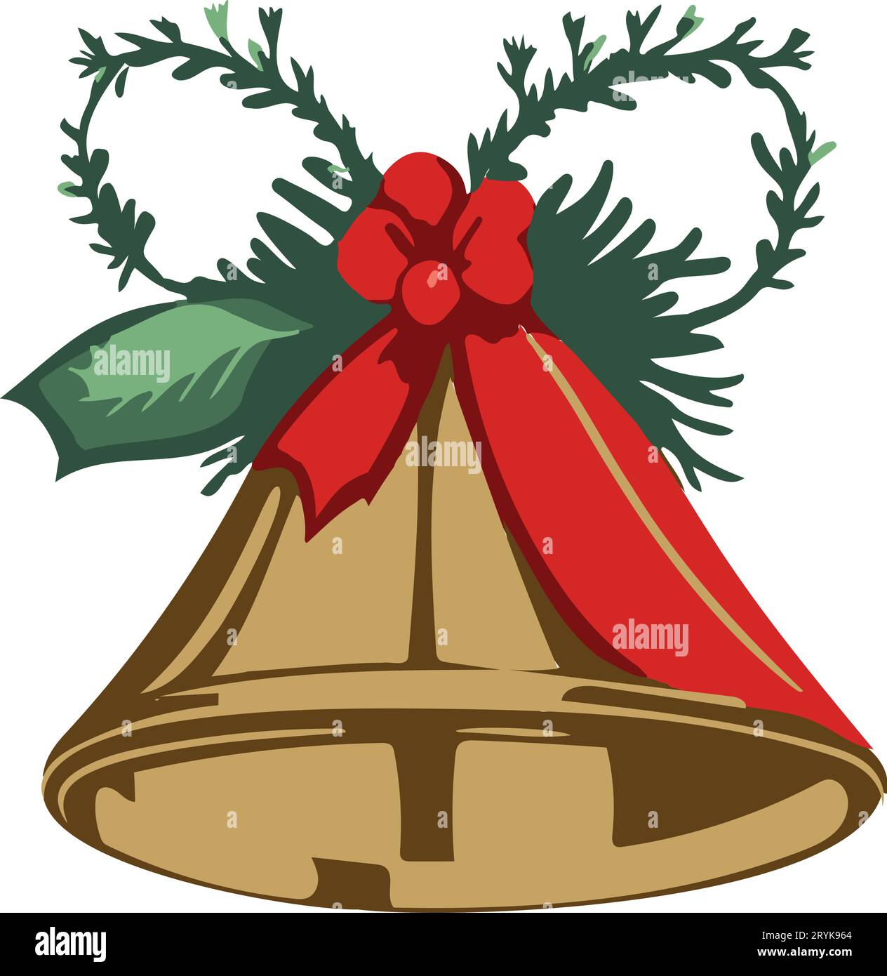 Christmas Bell Illustration Vector Format Stock Vector Image & Art - Alamy