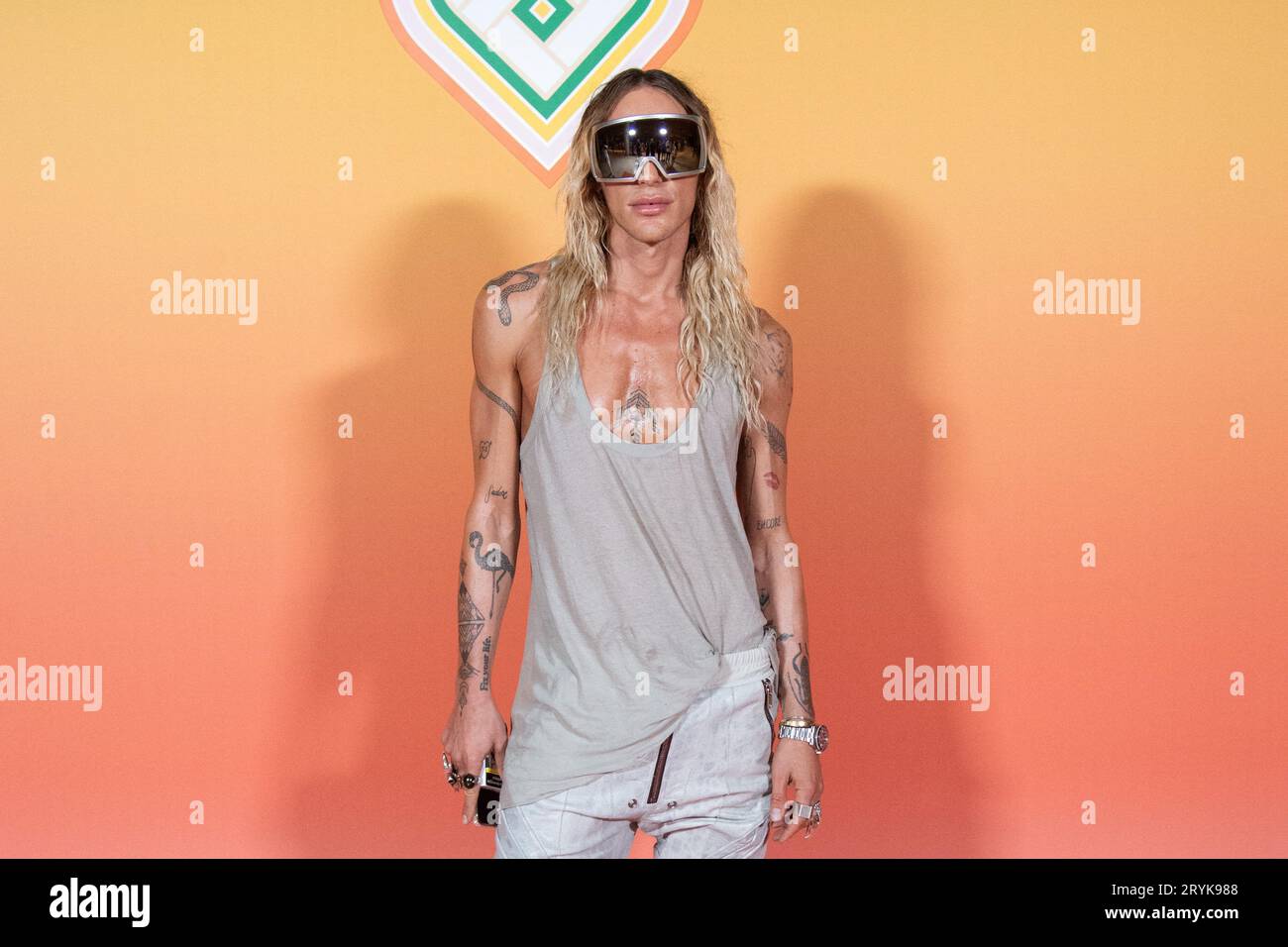 Paris, France. 01st Oct, 2023. Tyrone Dylan attending the Casablanca ...