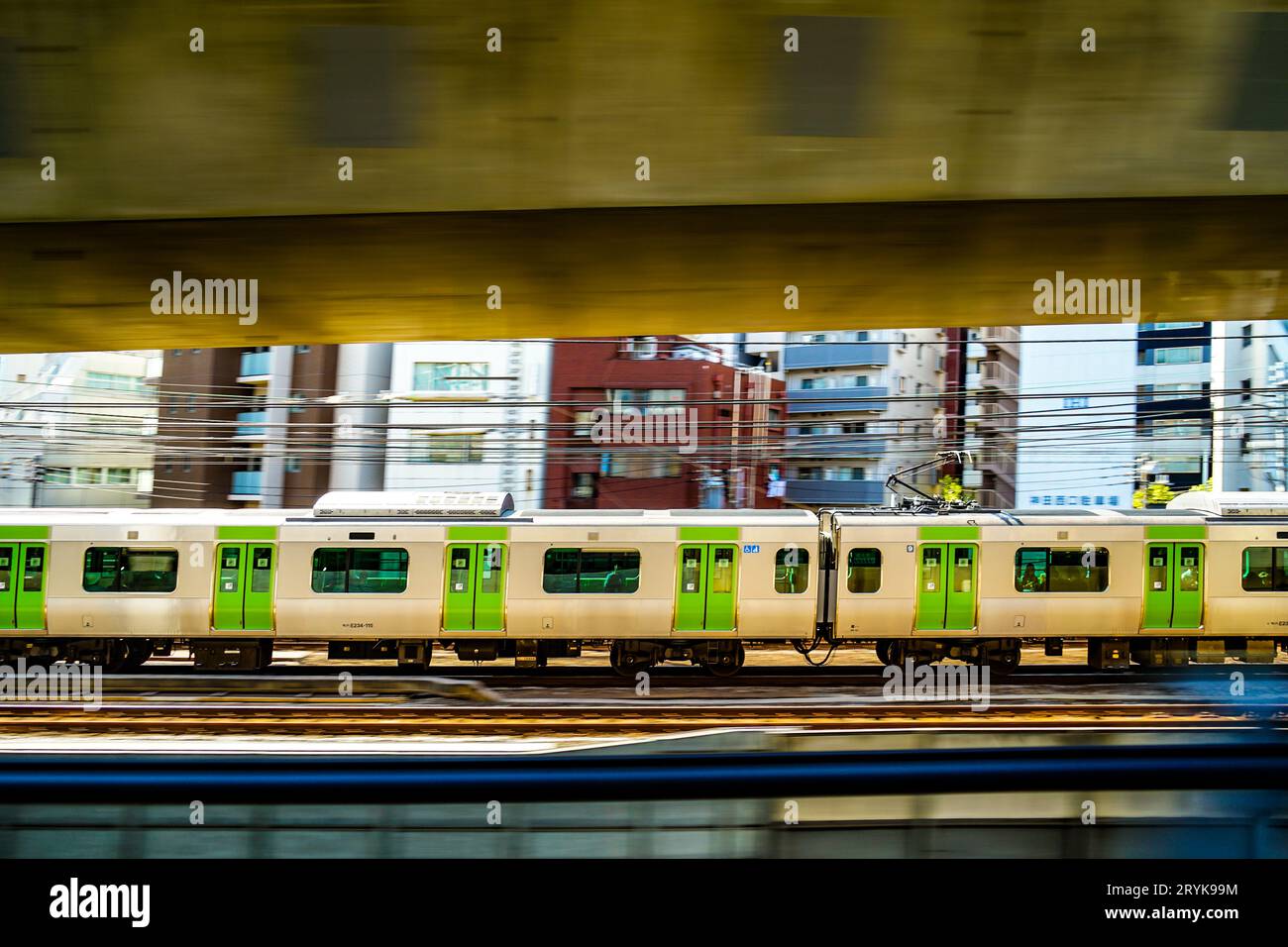 Building of Yamanote Line and Tokyo Stock Photo - Alamy