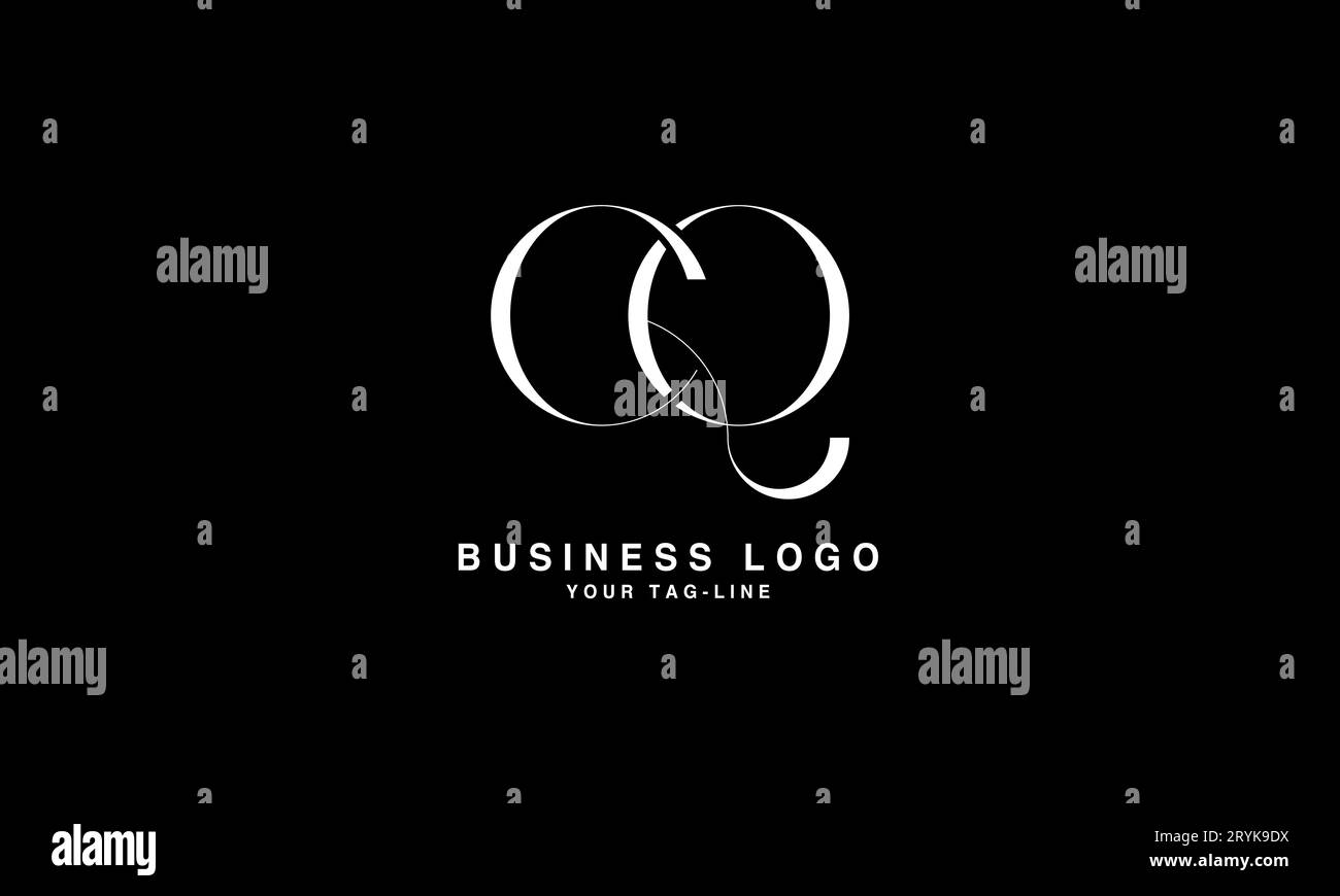 CQ, QC, Abstract Letters Logo Monogram Stock Vector Image & Art - Alamy
