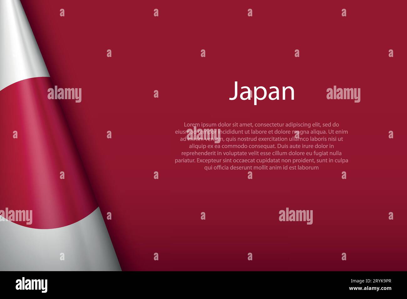 Japan flag patriotism japanese Stock Vector Images - Alamy