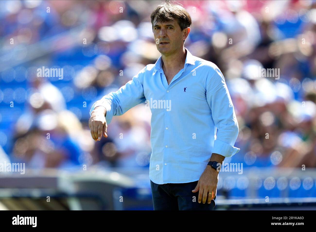 Getafe, Spain. 30th Sep, 2023. Vllarreal CF head coach Jose Rojo ...