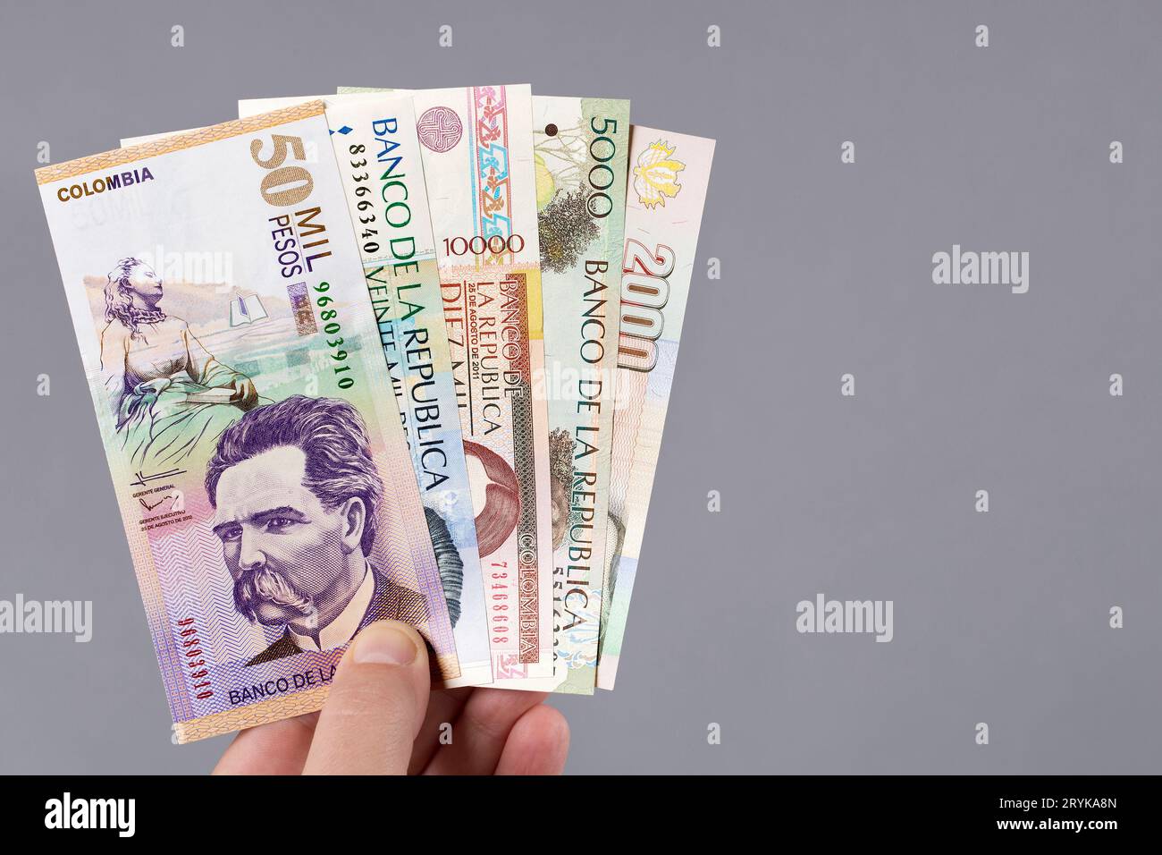 Colombian money note hi-res stock photography and images - Alamy