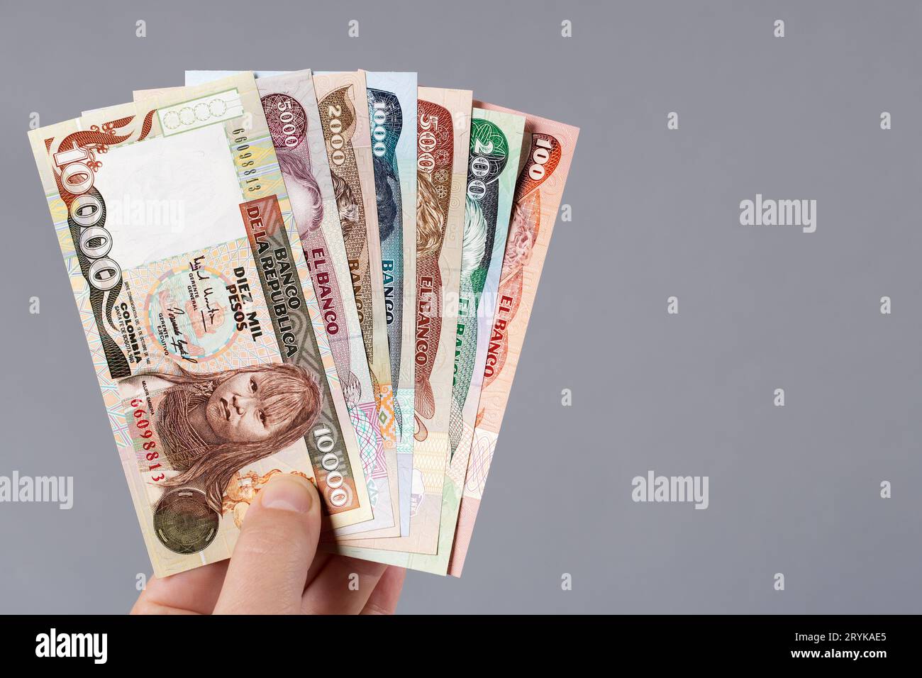 Colombian money note hi-res stock photography and images - Alamy