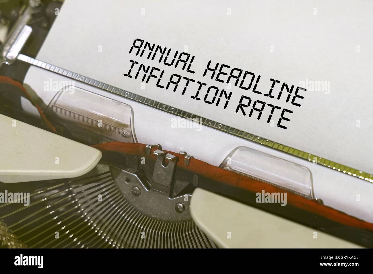 Annual headline inflation rate hi-res stock photography and images - Alamy