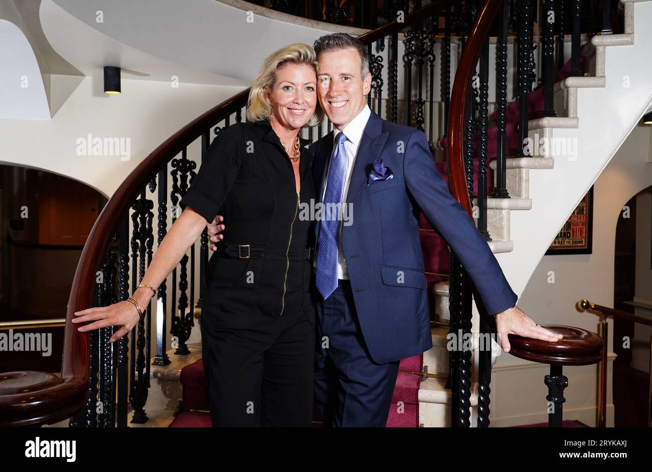Anton du Beke with his wife Hannah Summers, attending the aftershow ...