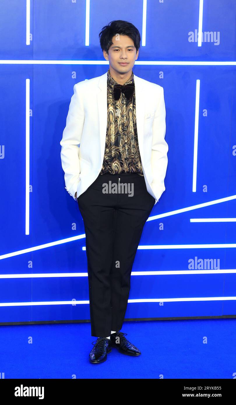 Win Morisaki attends the European Premiere of 'Ready Player One' at Vue ...