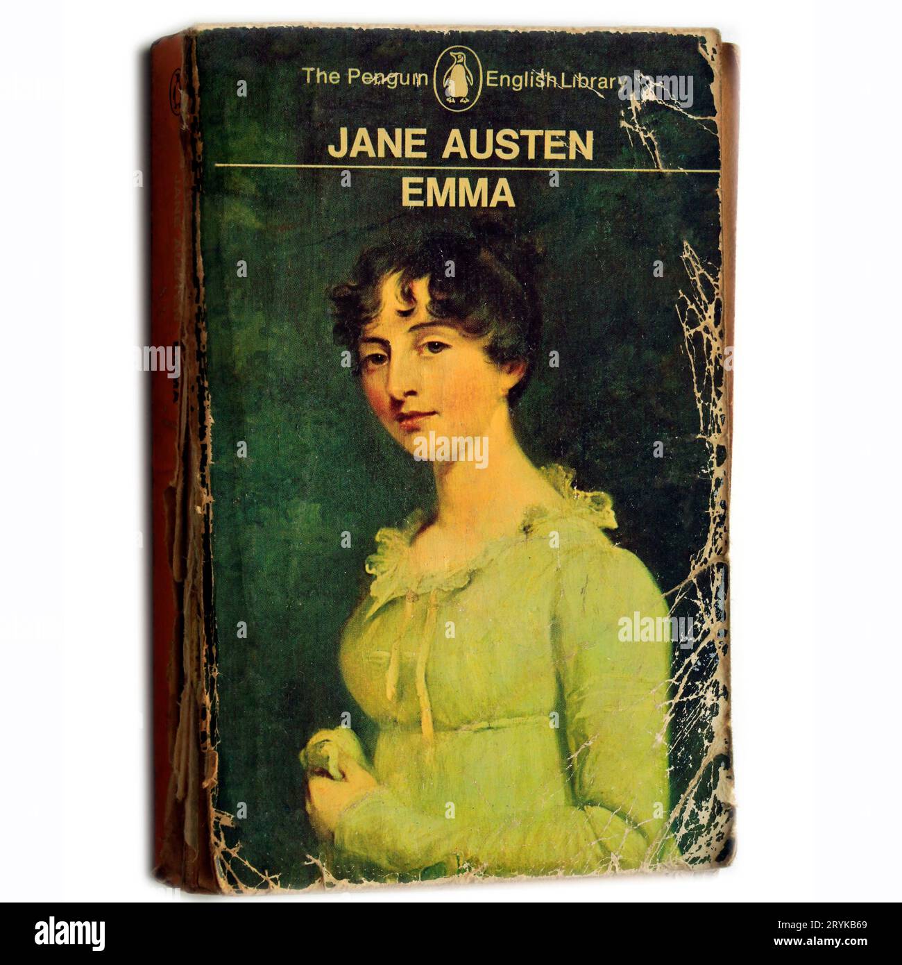 Jane Austen - Emma. Book cover, studio setup on white background Stock ...