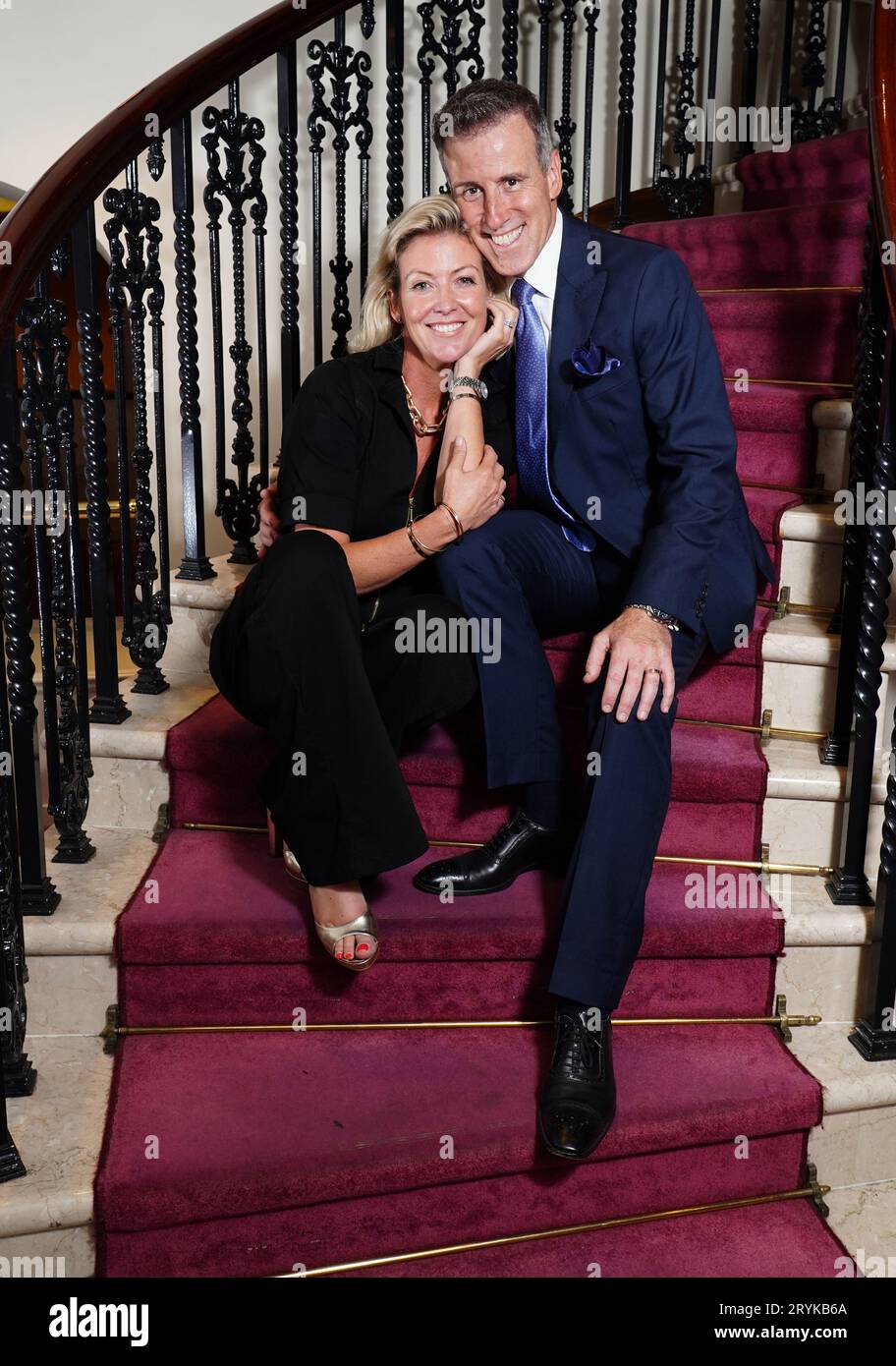Anton du Beke with his wife Hannah Summers, attending the aftershow ...