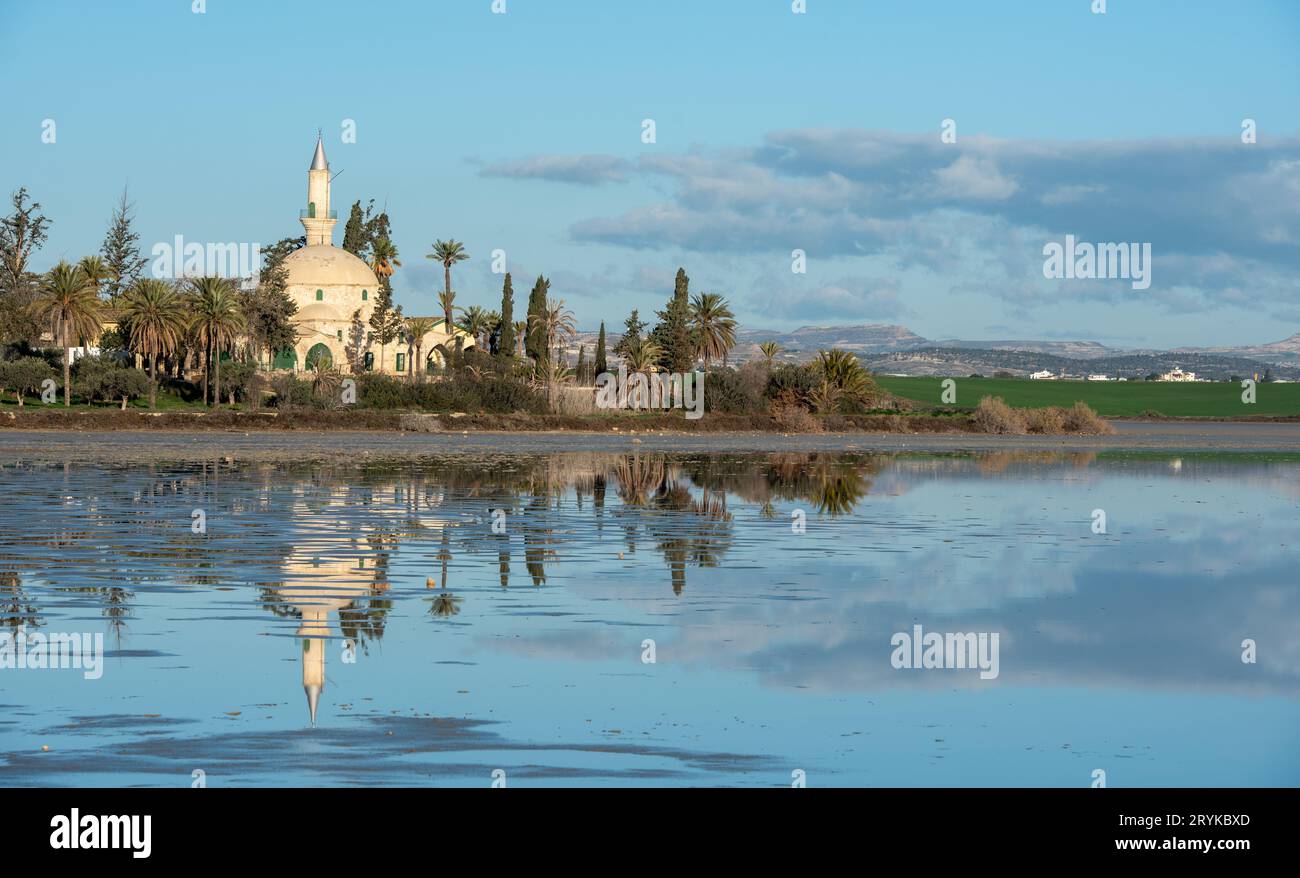 Hala Sultan Tekke or Mosque of Umm Haram religious muslim shrine at ...