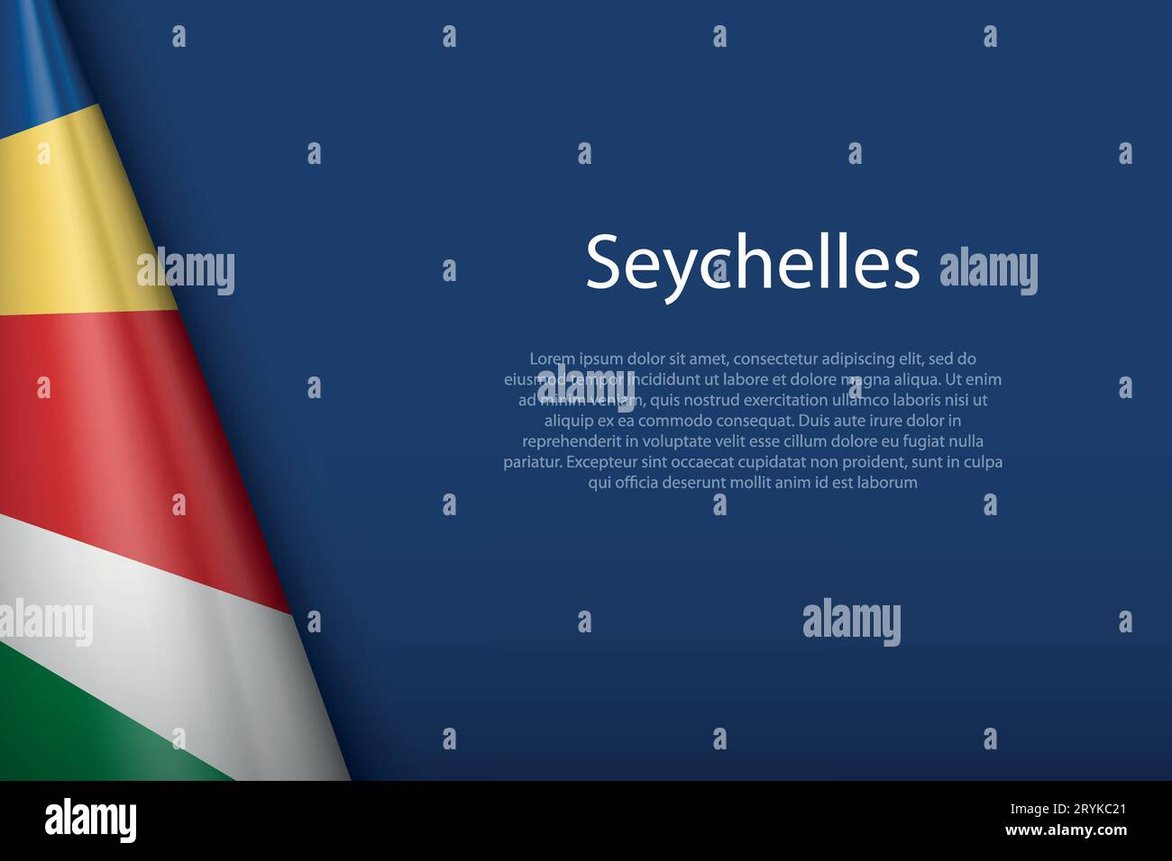 3d flag seychelles Stock Vector Images - Alamy