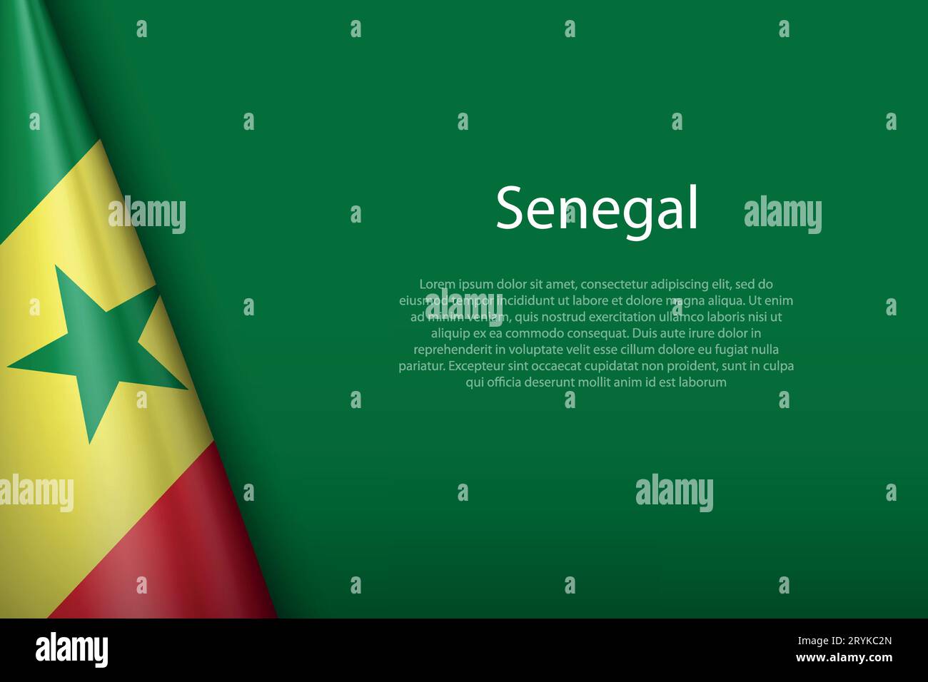 Senegal flag background Stock Vector Images - Alamy