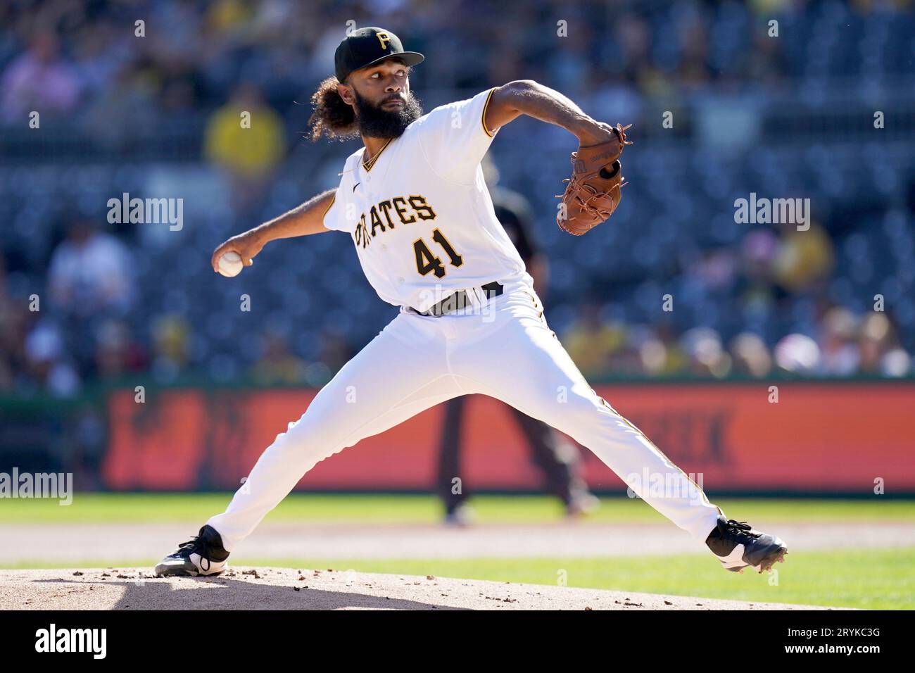 Pittsburgh Pirates starting pitcher Andre Jackson delivers during the ...
