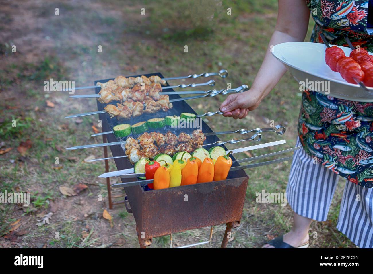 Picnic cooking hi-res stock photography and images - Alamy