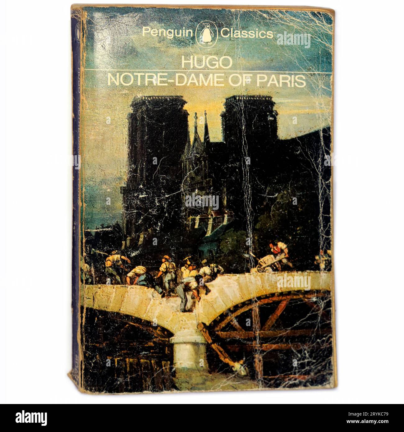 Victor Hugo - Notre Dame of Paris. Book cover, studio setup on white ...