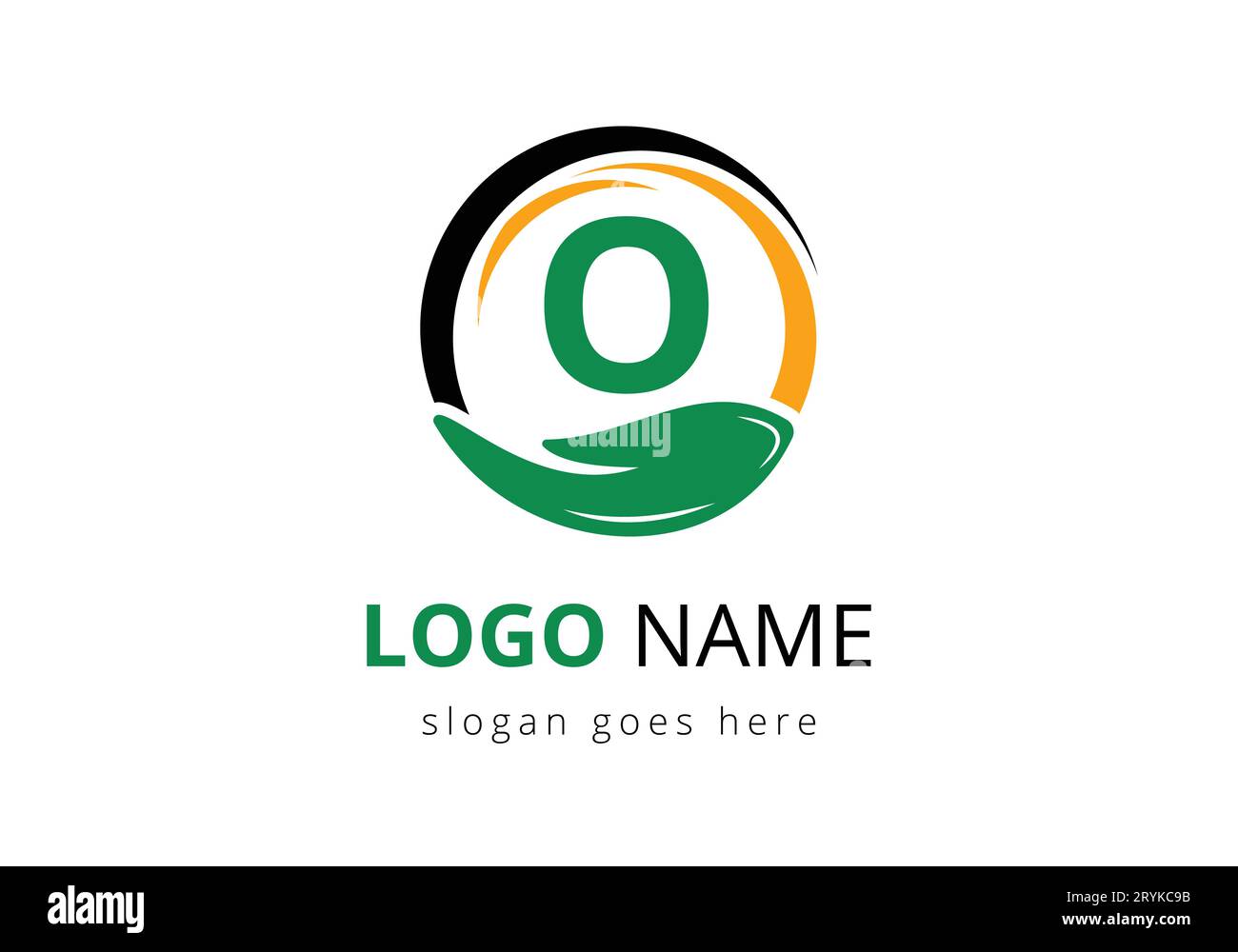 Letter O With Charity Logo Template Stock Vector Image & Art - Alamy