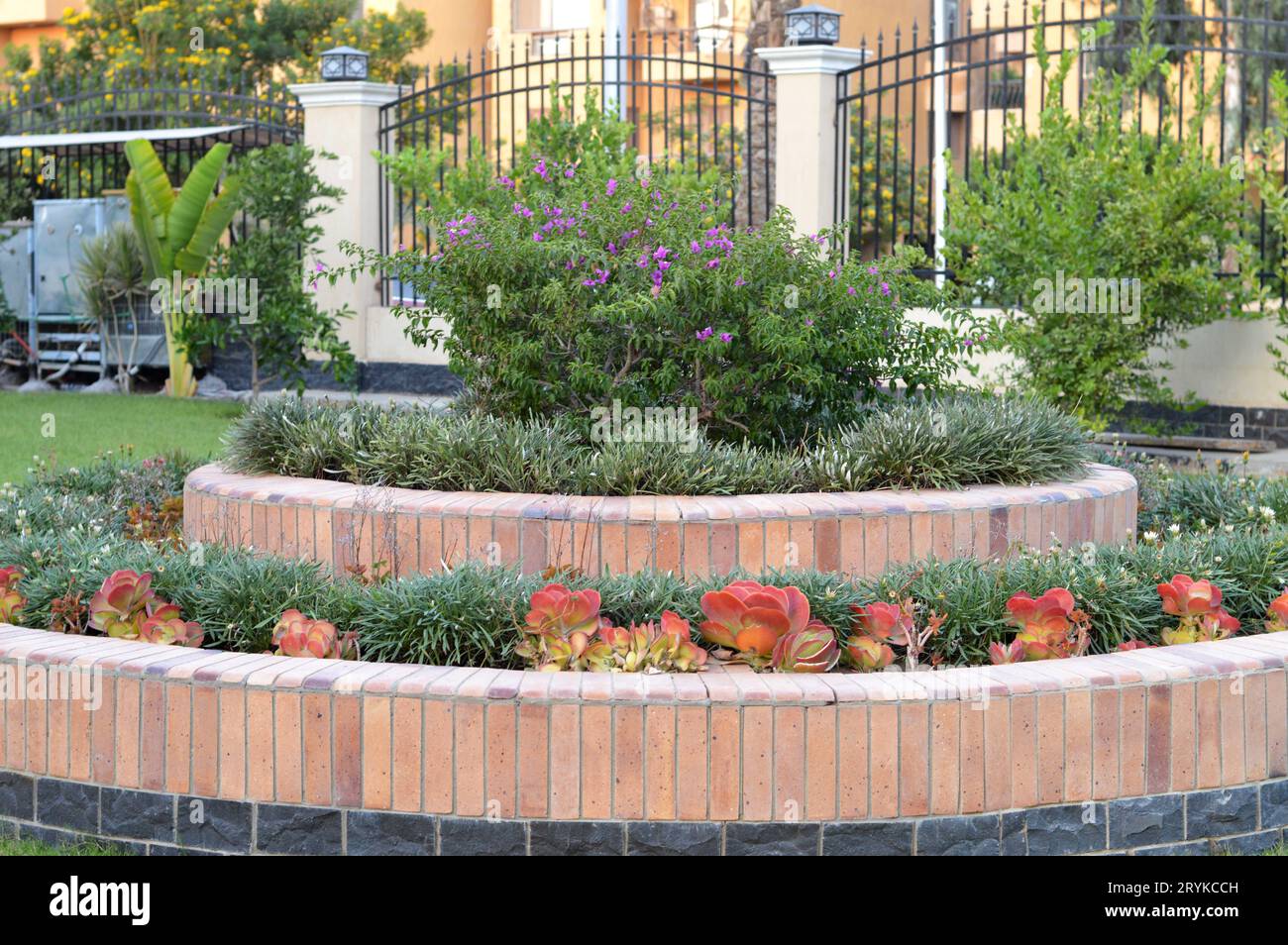 The garden and the surroundings of a new built mosque masjid in Cairo ...