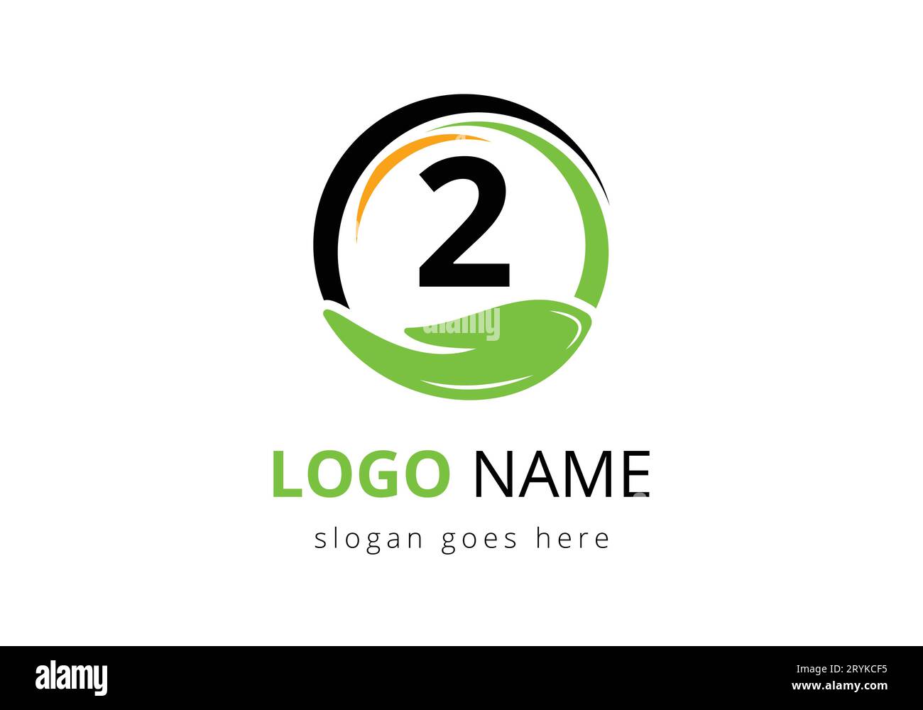 Letter 2 With Charity Logo Template Stock Vector Image & Art - Alamy