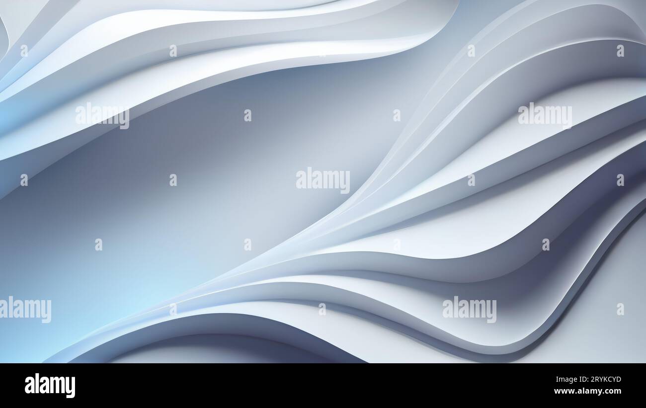 3D Abstract White Background Stock Photo - Alamy