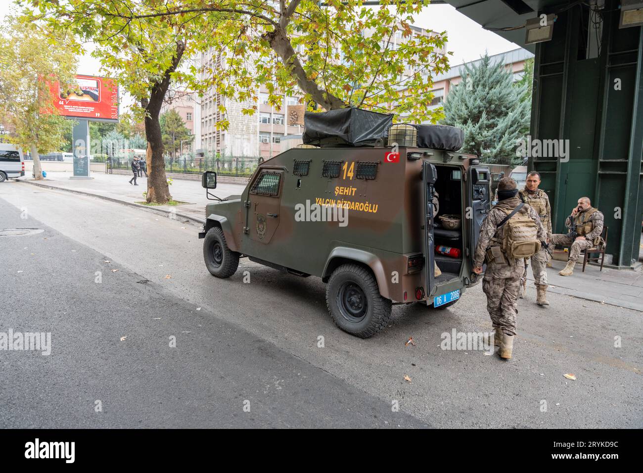 Ankara, Turkey. 01st Oct, 2023. Heavily armed special operations police ...