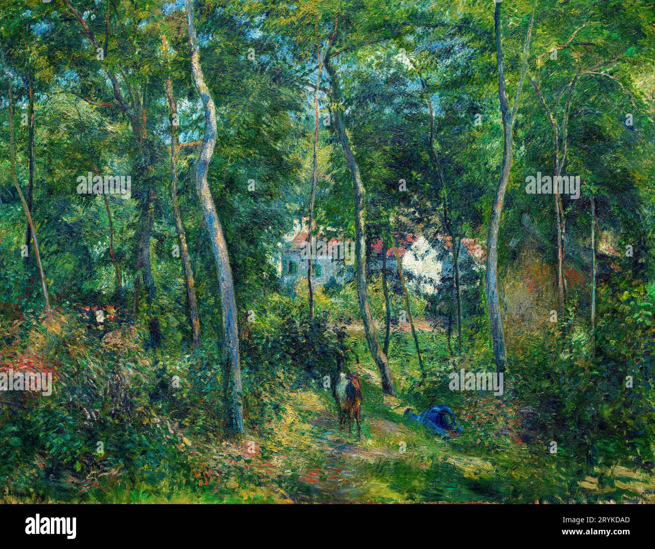 Edge of the Woods Near L'Hermitage, Pontoise by Camille Pissarro. Original from The Cleveland ...