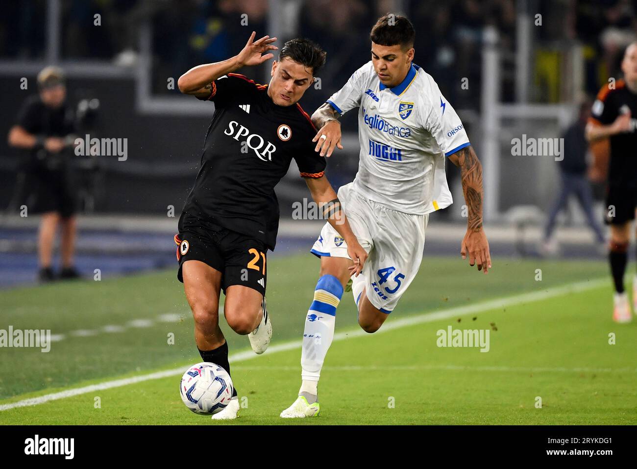 Rome, Italy. 01st Oct, 2023. Paulo Dybala of AS Roma and Enzo ...
