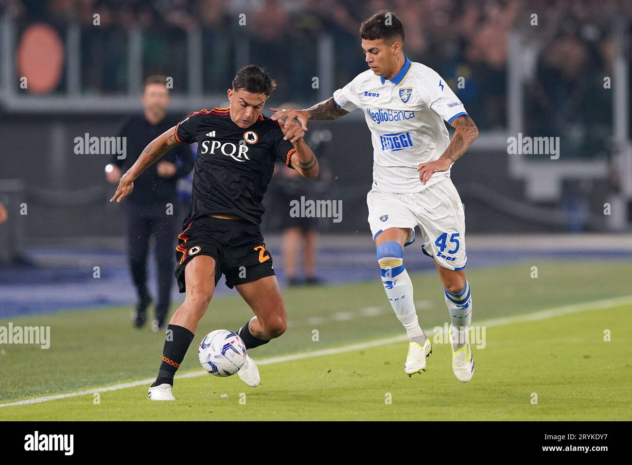 Rome, Italy. 01st Oct, 2023. Paulo Dybala of AS Roma and Enzo ...