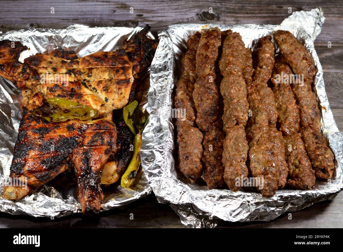 Background of Arabic cuisine traditional food beef Kofta and tarb kofta ...