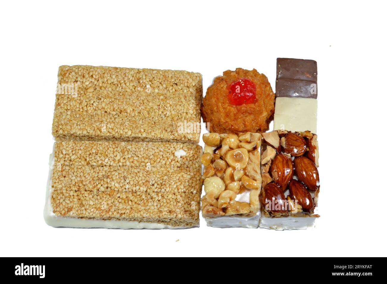 collection of Eastern candy Shakalama coconut macaroons with cherry ...