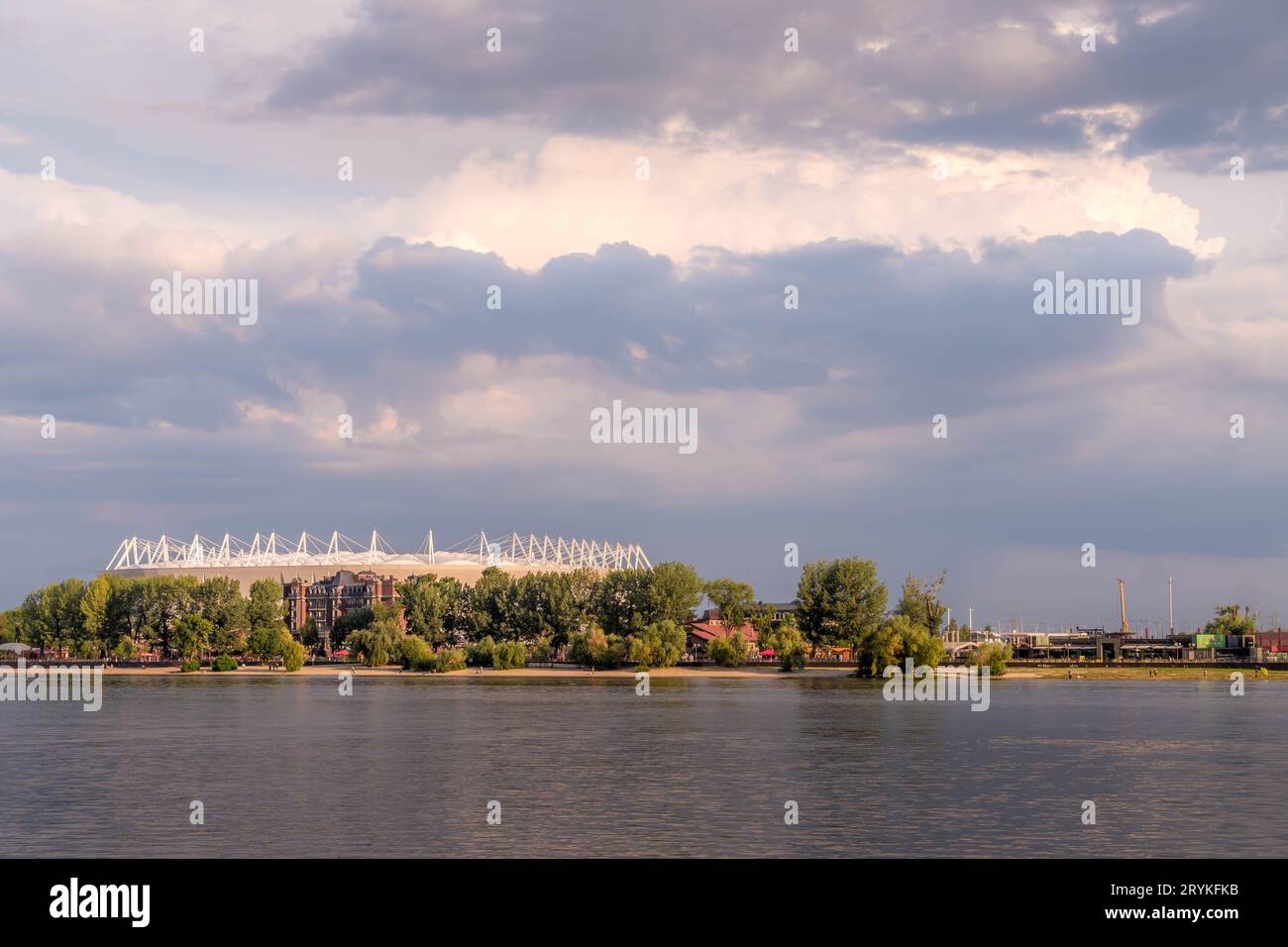 The "Rostov Arena" sports stadium in the city of Rostov-on-Don in the ...