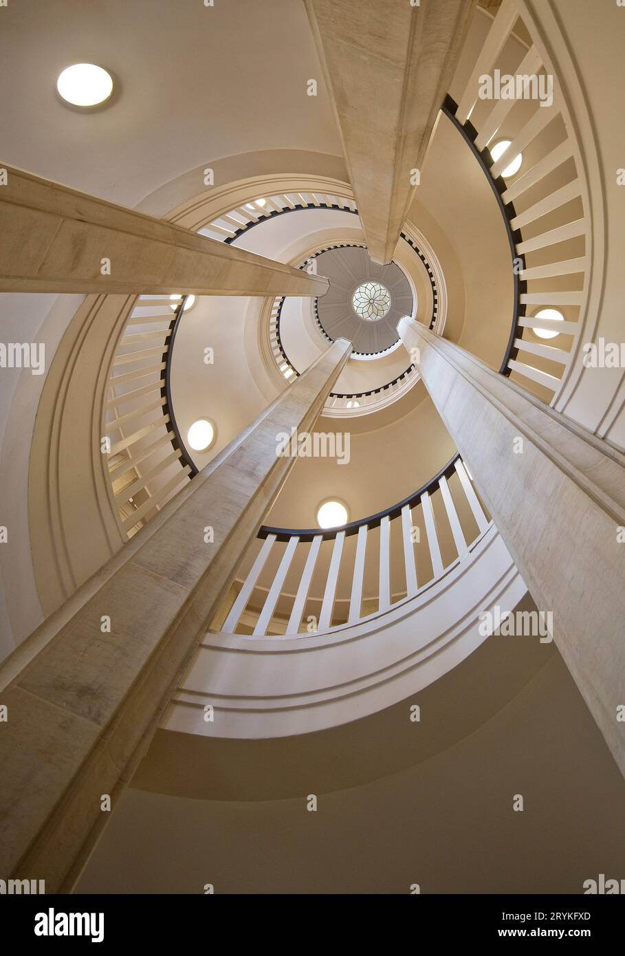 Spiral staircase in Schwerin Castle, Schwerin, Mecklenburg-West ...