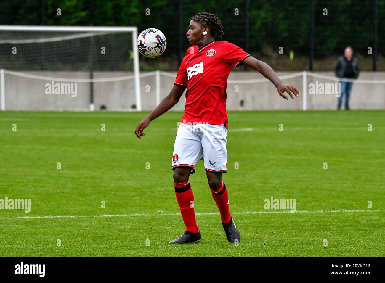 Swansea, Wales. 30 September 2023. Alan Mwamba of Charlton Athletic ...