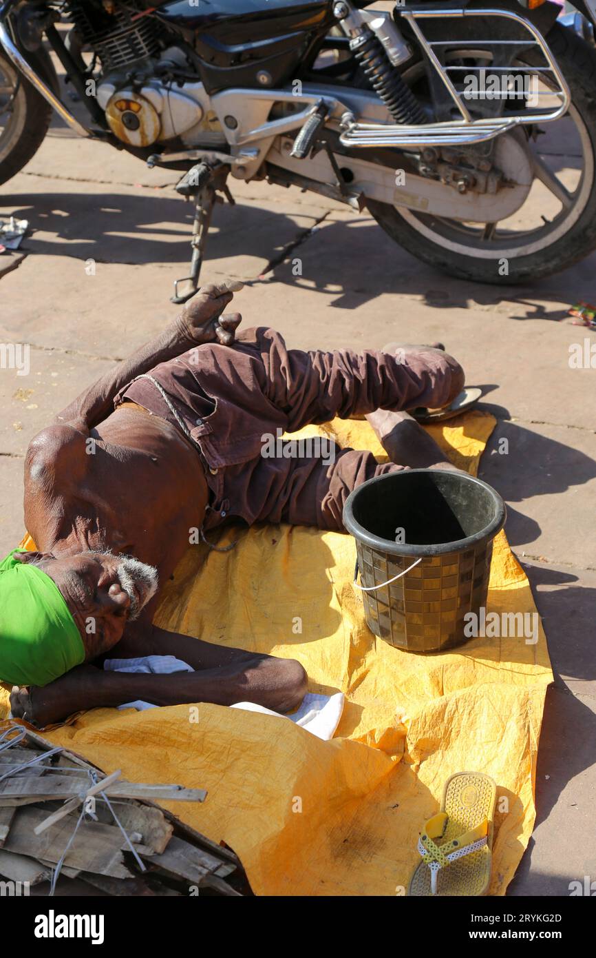 Indian disabled man hi-res stock photography and images - Alamy