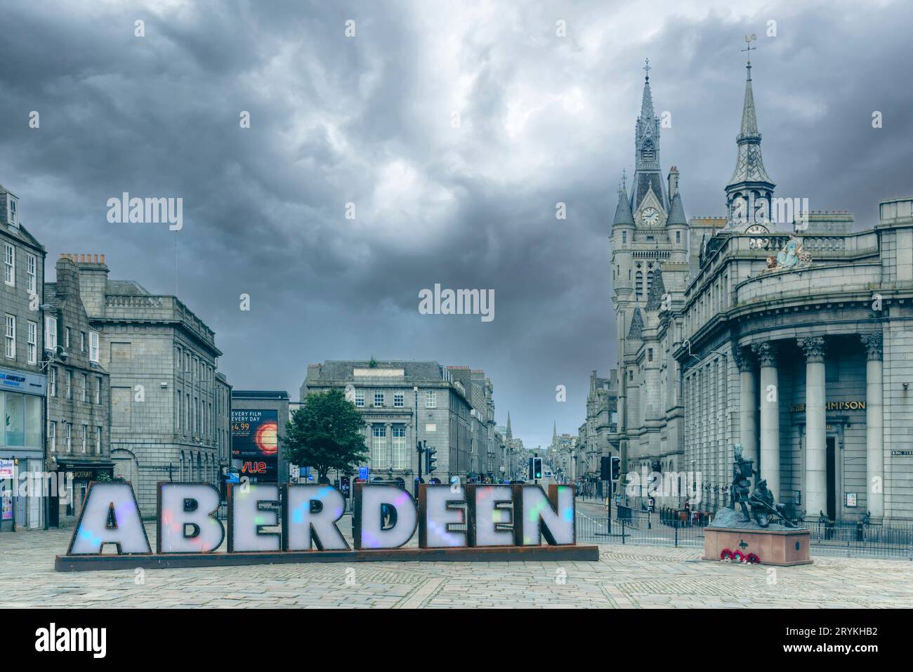 The old town of Aberdeen, Scotland Stock Photo - Alamy