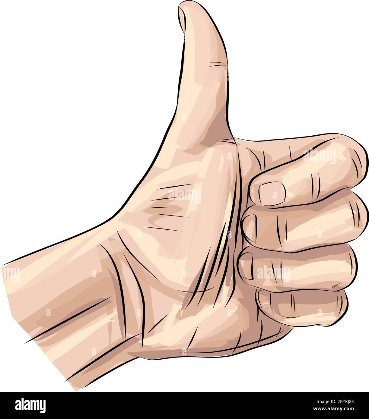 Gesture sketch Stock Vector Images - Alamy