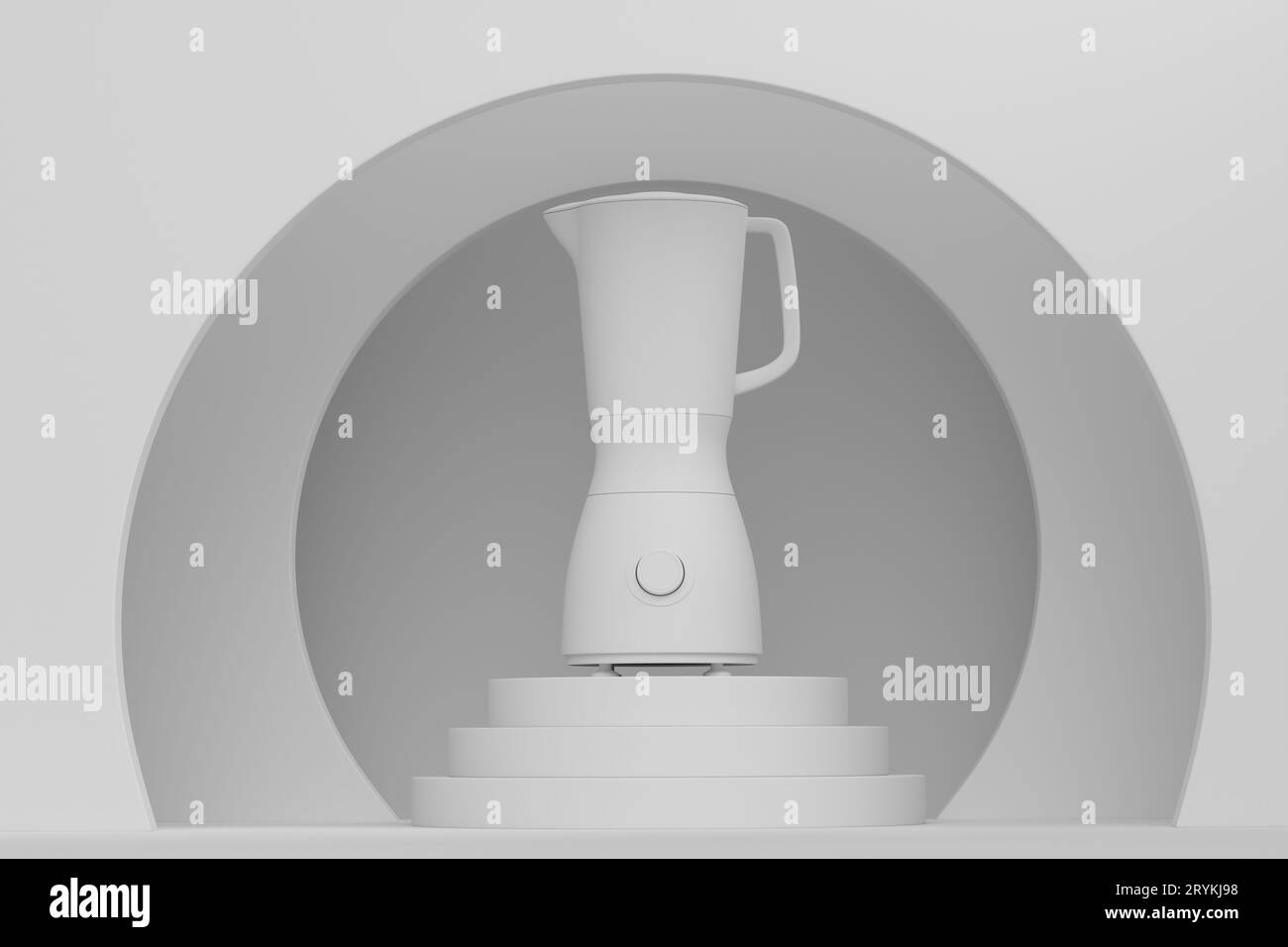 Abstract Scene Or Podium For Product Showcase With Blender On Monochrome Background 3d Render