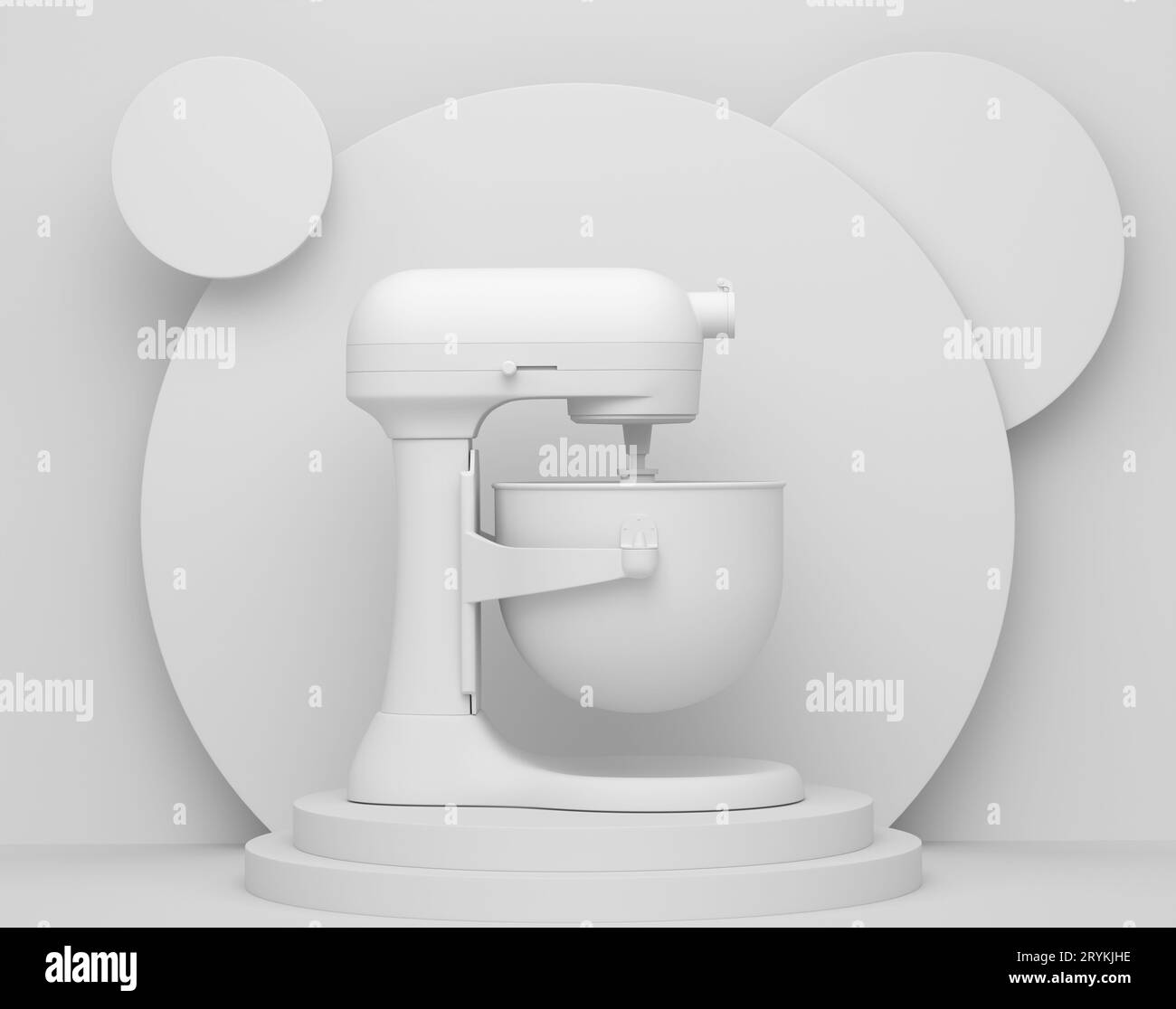 Abstract Scene Or Podium For Product Showcase With Blender On Monochrome Background 3d Render